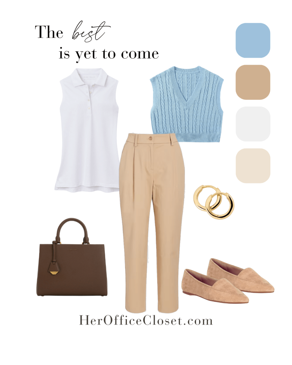 Preppy Office Outfit – Her Office Closet